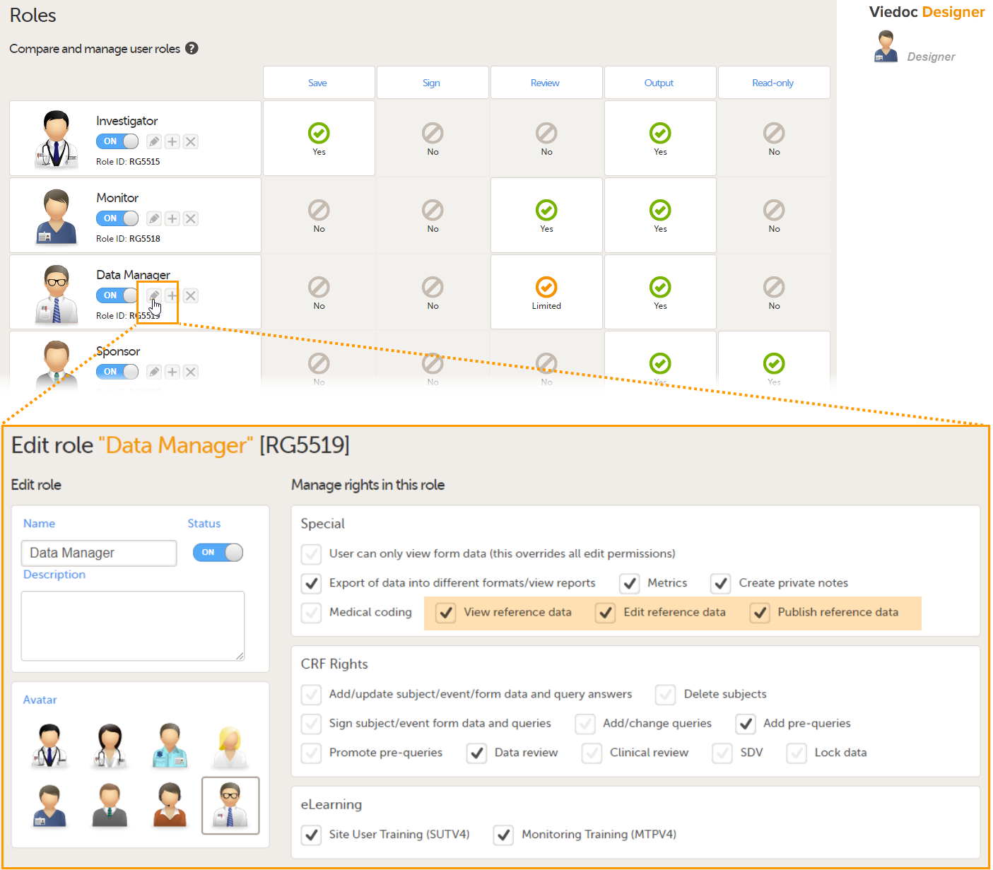 Viedoc Designer User Guide | A use case for working with reference data| Viedoc eLearning