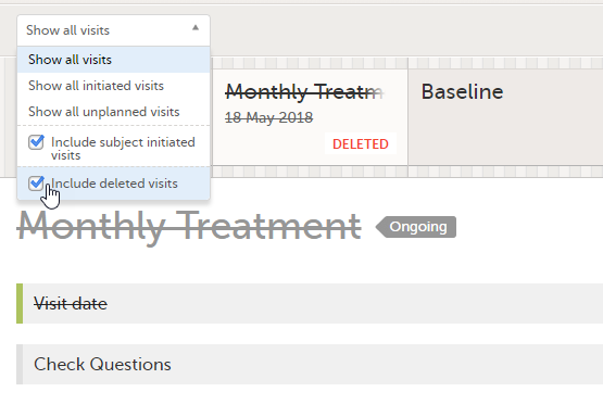 Viedoc User Guide for Site Users | 重置和删除数据 | Viedoc Learning